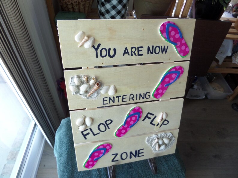 You Are Now Entering a Flip Flop Zone - Etsy