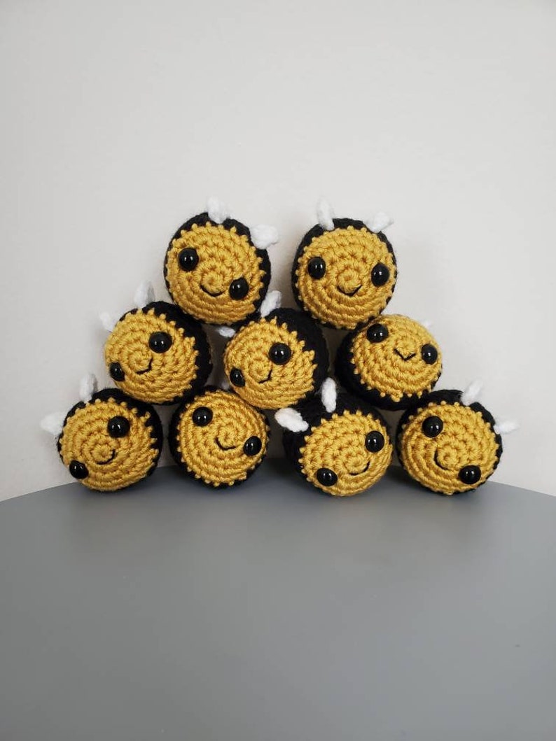 Tiny Crochet Bee Pal | Etsy