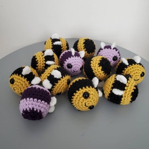 Tiny Crochet Bee Pal - Etsy