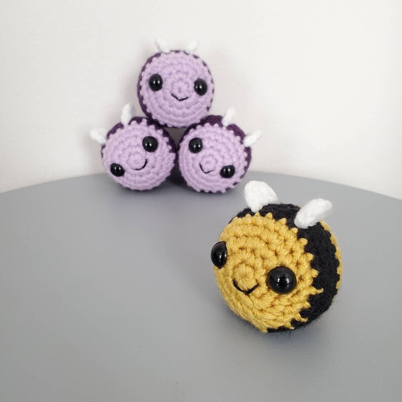 Tiny Crochet Bee Pal | Etsy