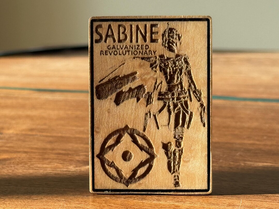 Star Wars Unlimited SWU Initiative Token Sabine Wren Birdseye Maple - Etsy