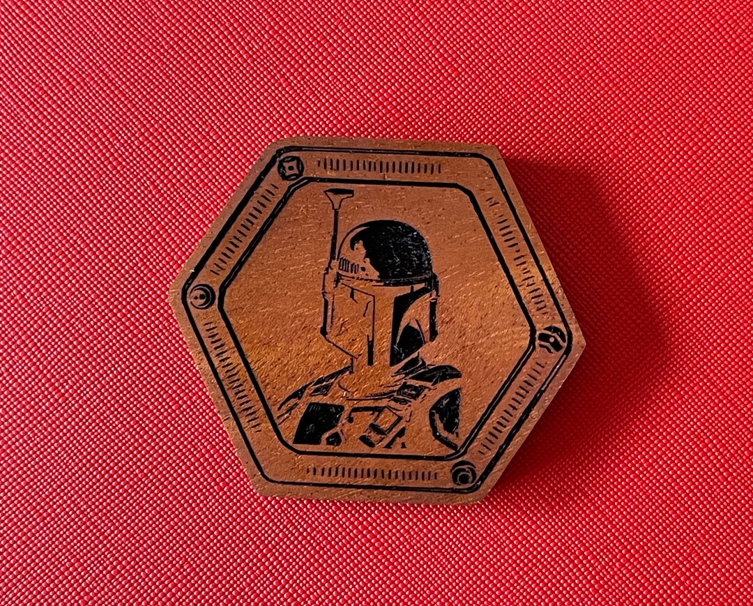 Star Wars Unlimited Initiative Token Large Boba Fett Mahogany 424 - Etsy
