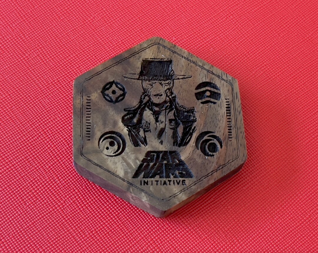 Star Wars Unlimited Cad Bane Initiative Token Large Walnut #428 - Etsy
