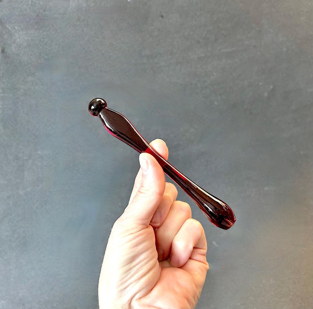 1950s Blenko Glass #45 Muddler in Ruby Red; Vintage Blenko Glass ...