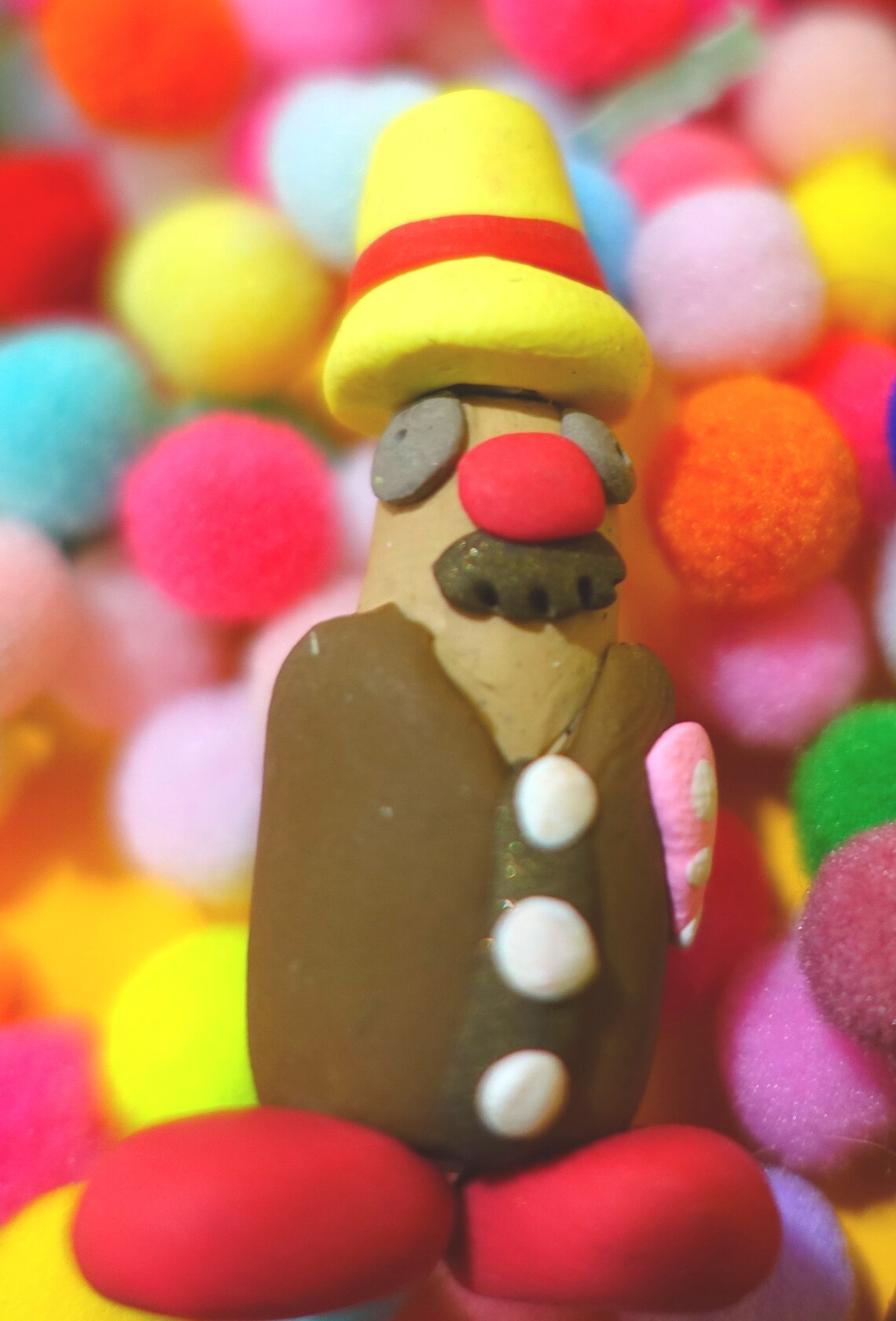 The Inspector, Cute Character Miniature - Hand Made Polymer Clay Human ...