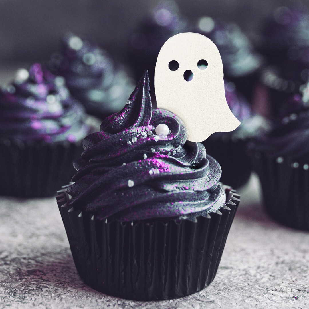 24 Ghost Toppers for Drinks, Cookies, Cupcakes, Isomalt and More ...