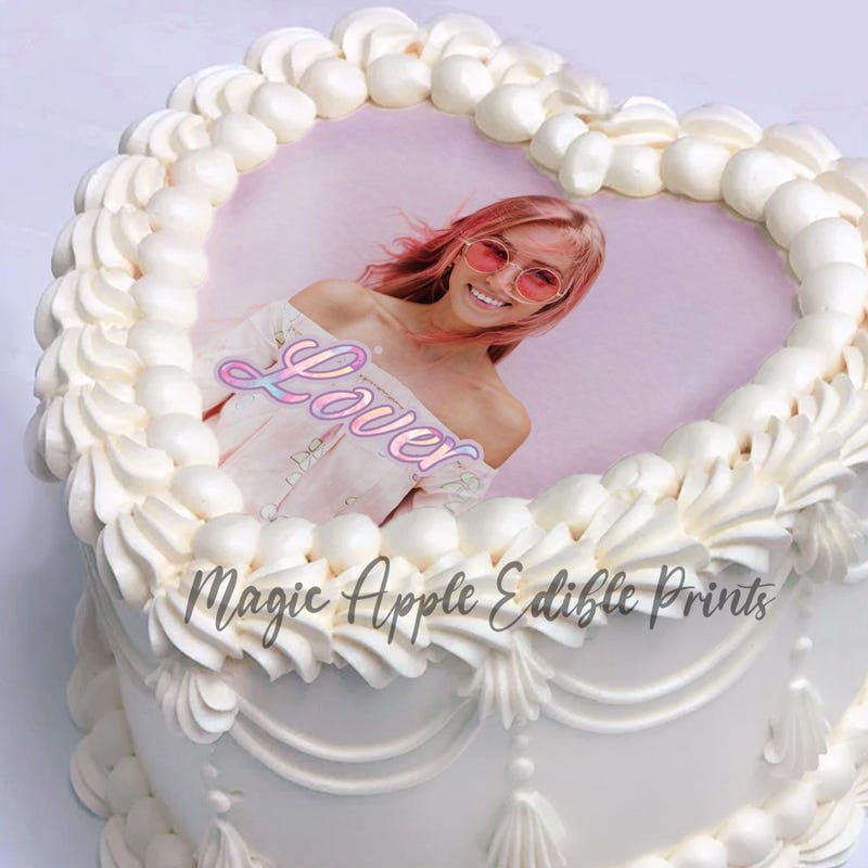 Heart Cake Topper - Etsy