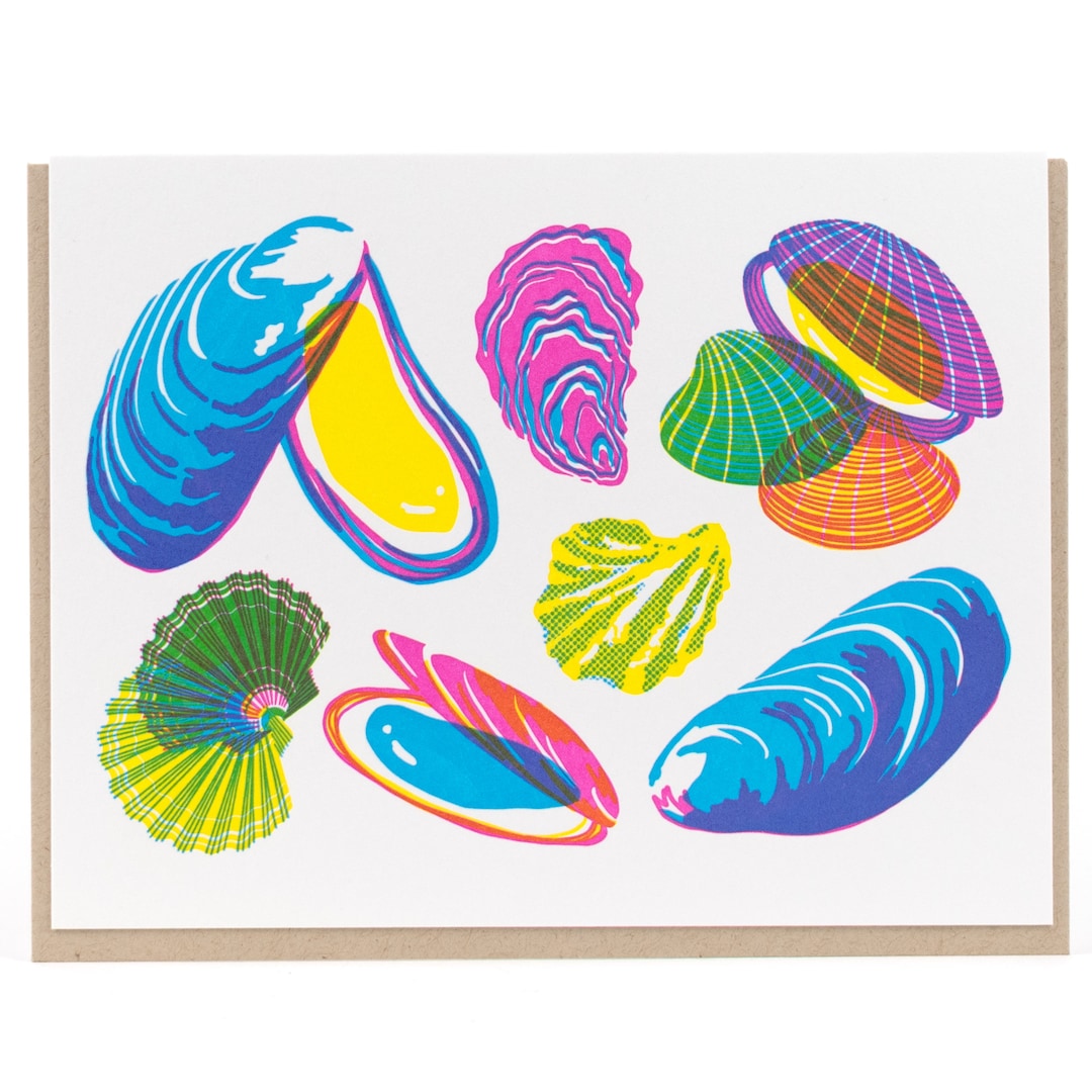 Molluscs Greeting Card - Vibrant Life Series - Etsy