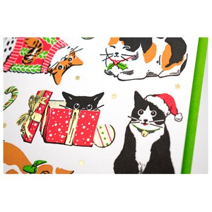 Meowy Christmas Cat Greeting Card - Etsy Canada
