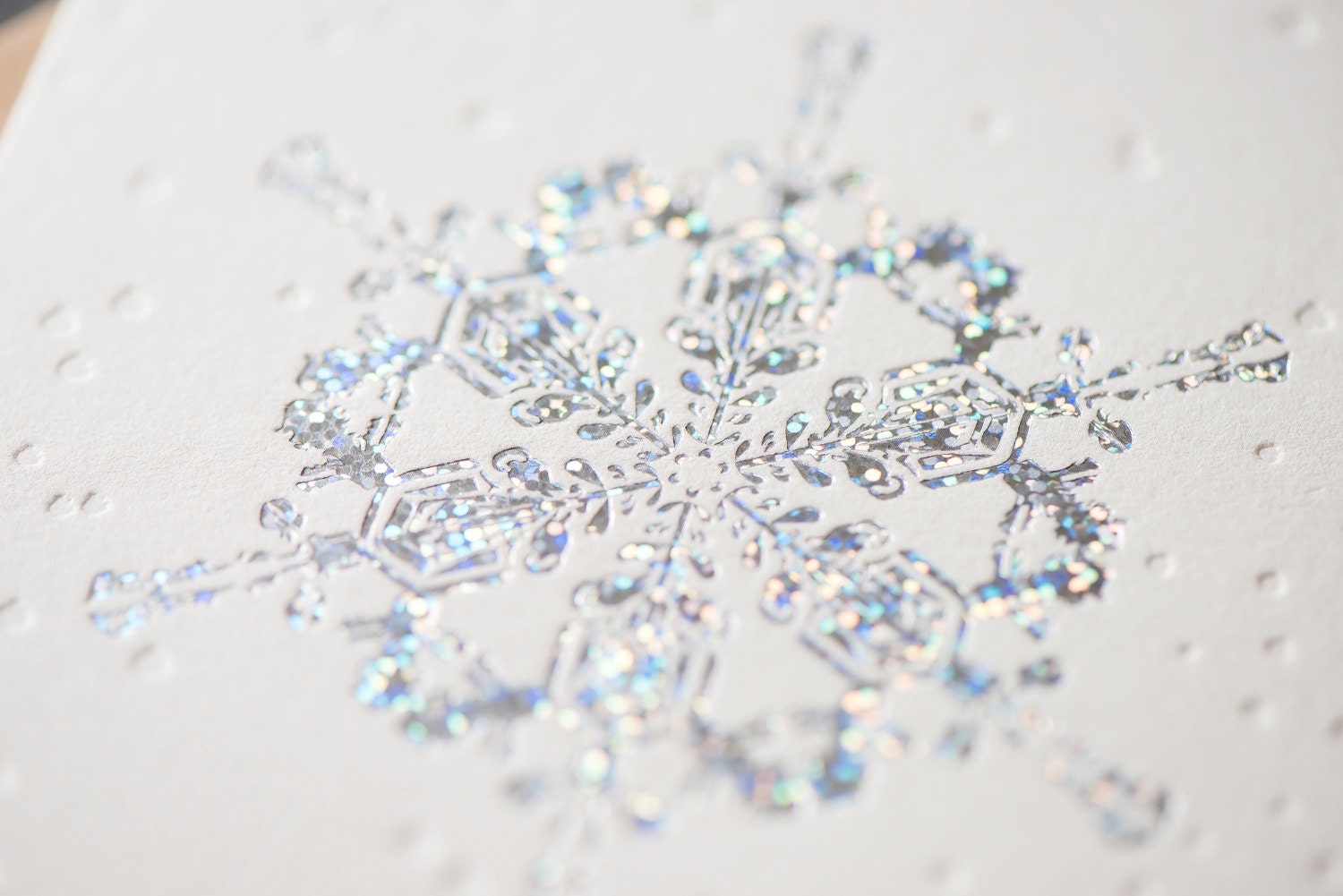 Holographic Snowflake Greeting Card - Etsy