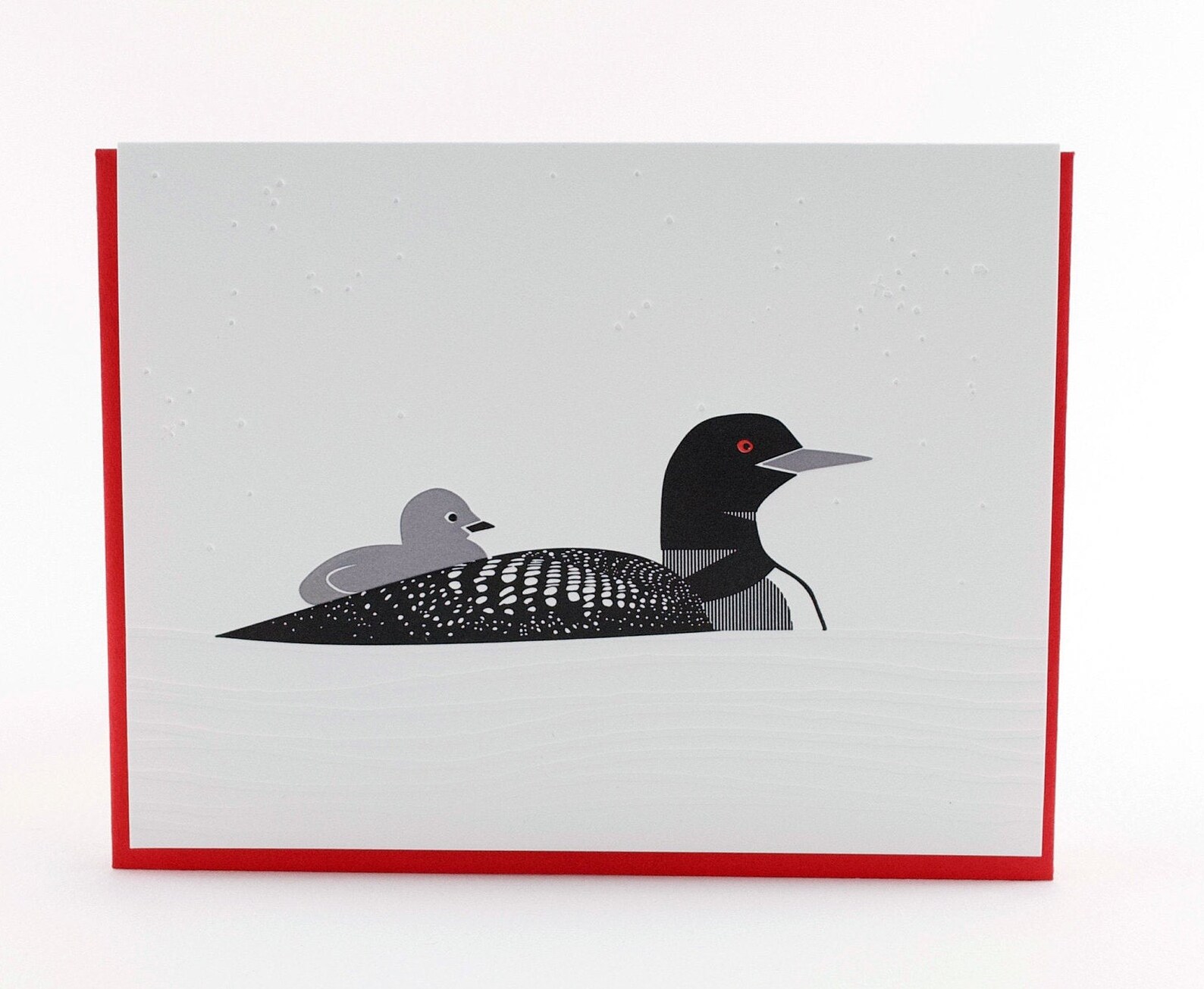 Loon Letterpress Greeting Card - Etsy