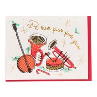 Musical Note Tree Christmas Card; Personalised Music-themed Christmas ...