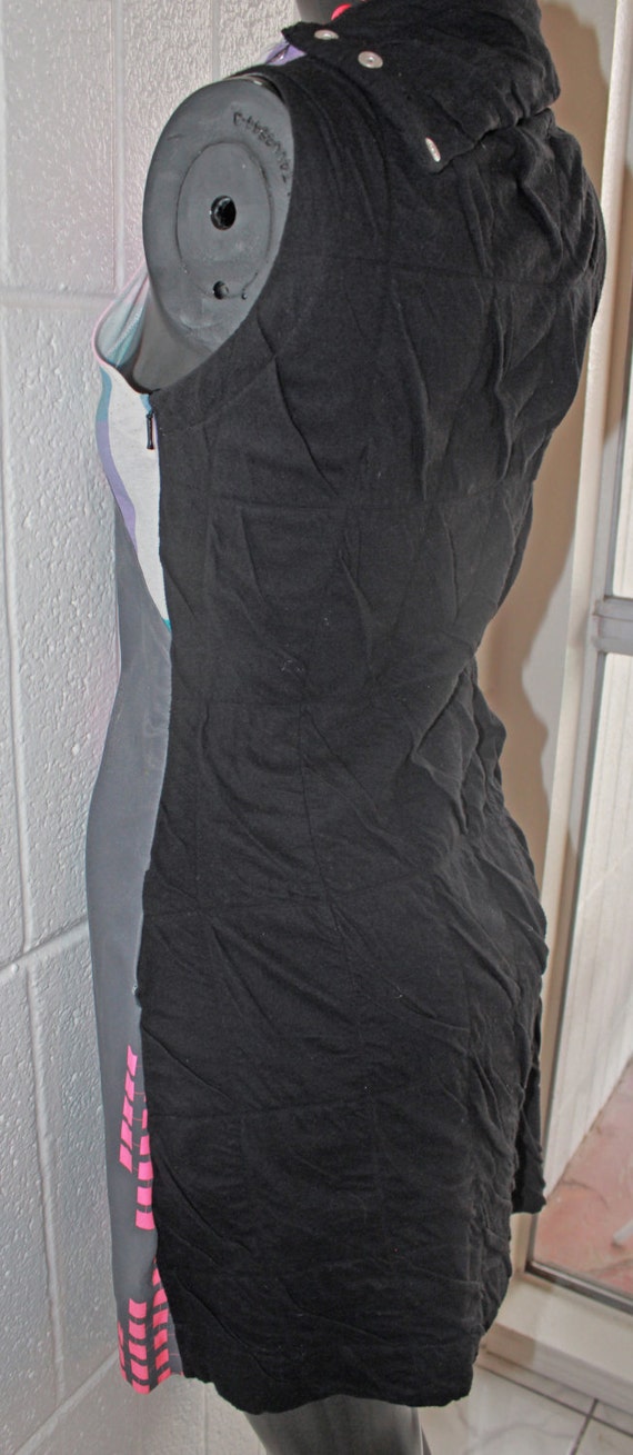 Vintage Mod Graphic Neon Dress - Gem