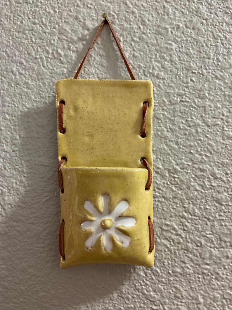 Yellow Daisy Pocket Planter - Etsy