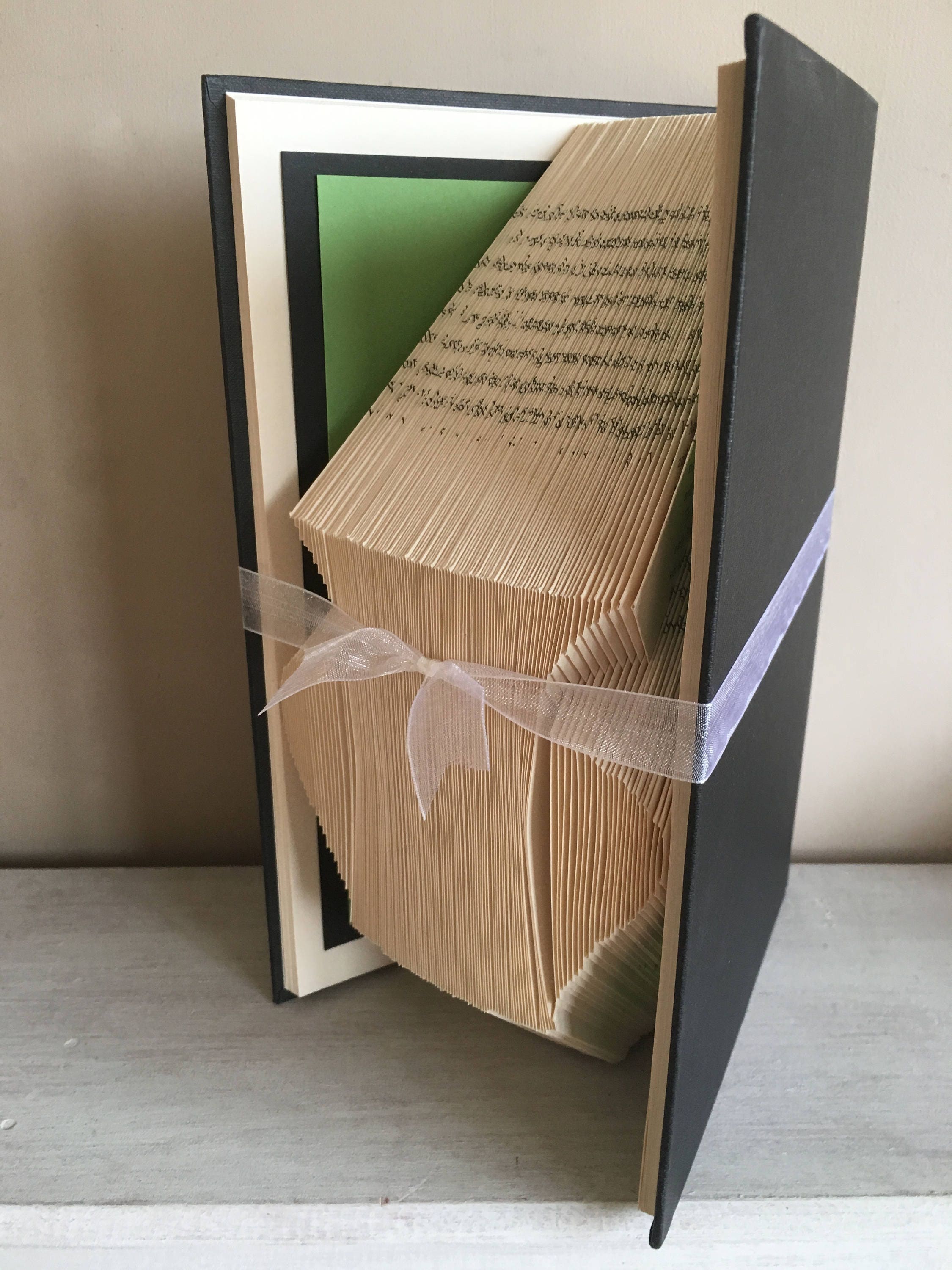 Vase Book Folding Pattern Mother's Day Gift Gift for - Etsy