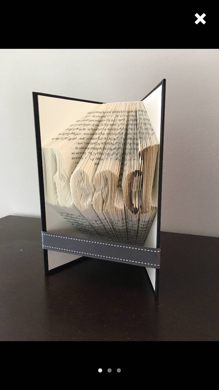 Read Book Folding Pattern Teacher Gift Gift for Book Lover | Etsy