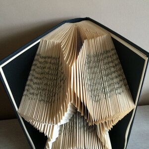 Star Outline Book Folding Pattern - Star Folded Book Art - Unique Gift ...