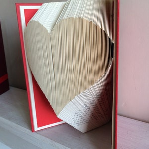Heart Book Folding Pattern - Heart Folded Book Art - Valentine's Day ...