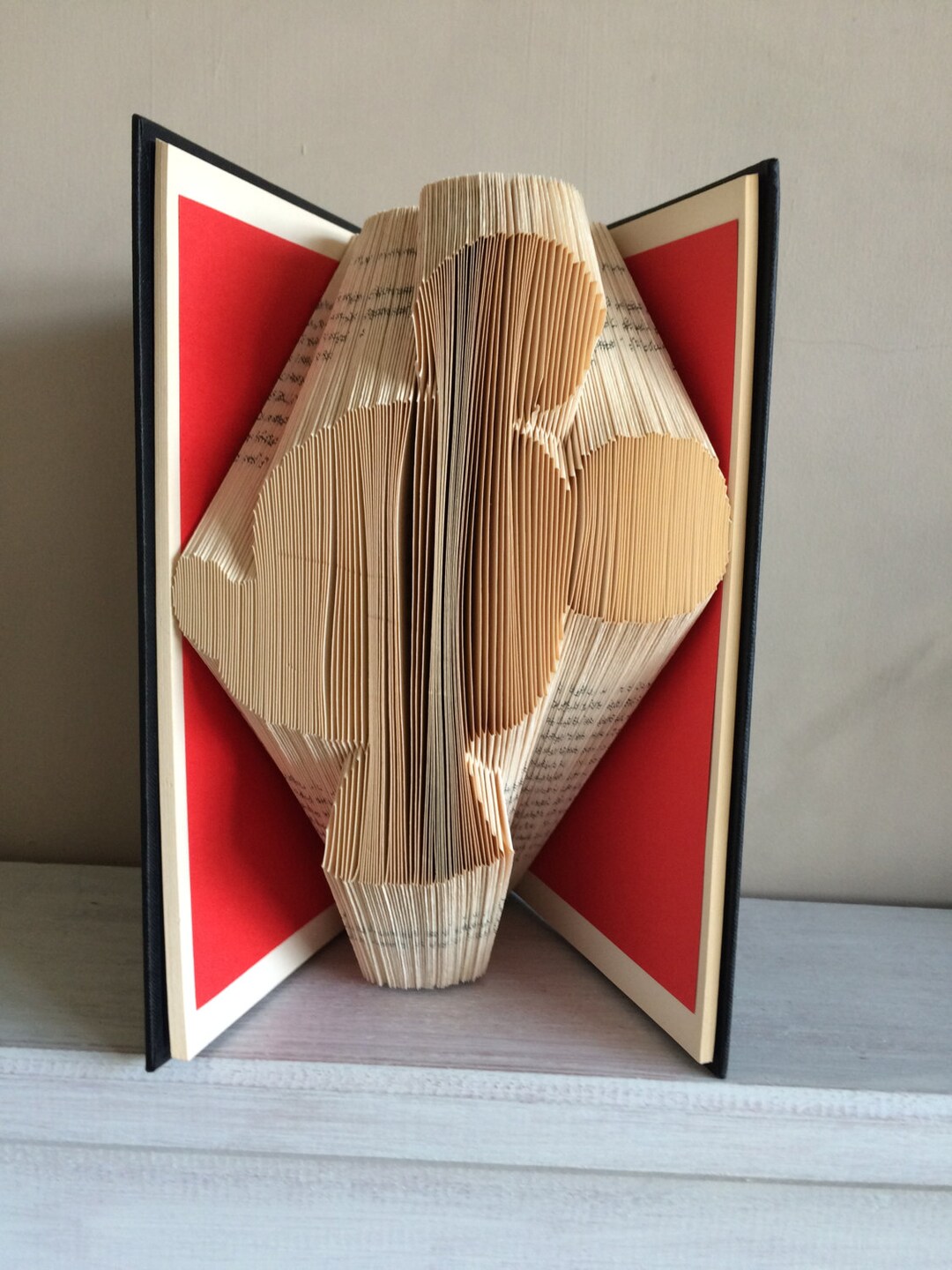 Mickey Mouse Side View Book Folding Pattern - Disney Folded Book Art ...