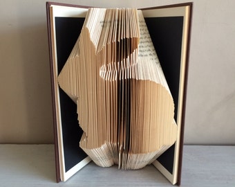 Book Folding Pattern for a RABBIT - Etsy