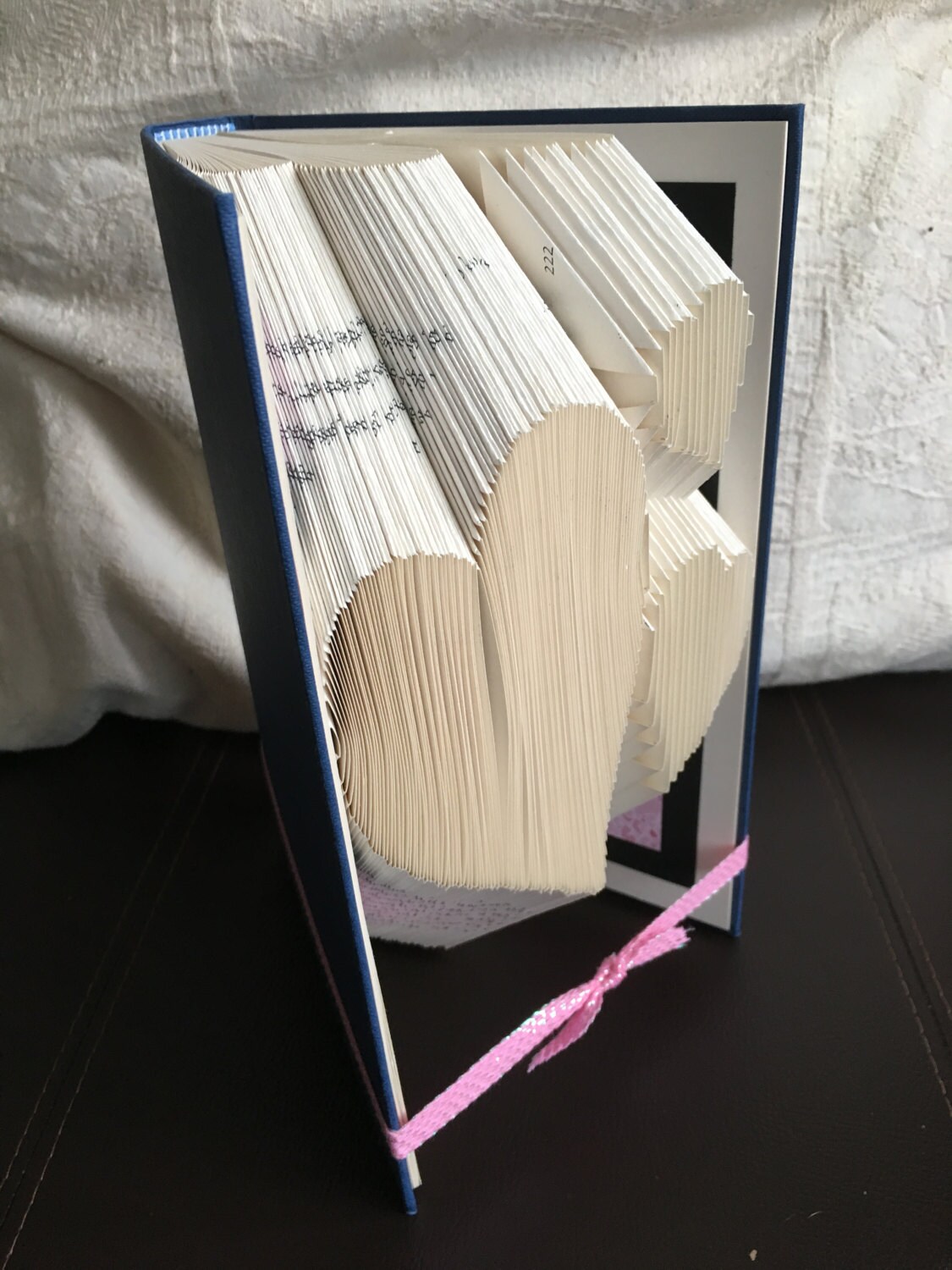 Triple Heart Book Folding Pattern - Heart Folded Book Art - Valentine's ...