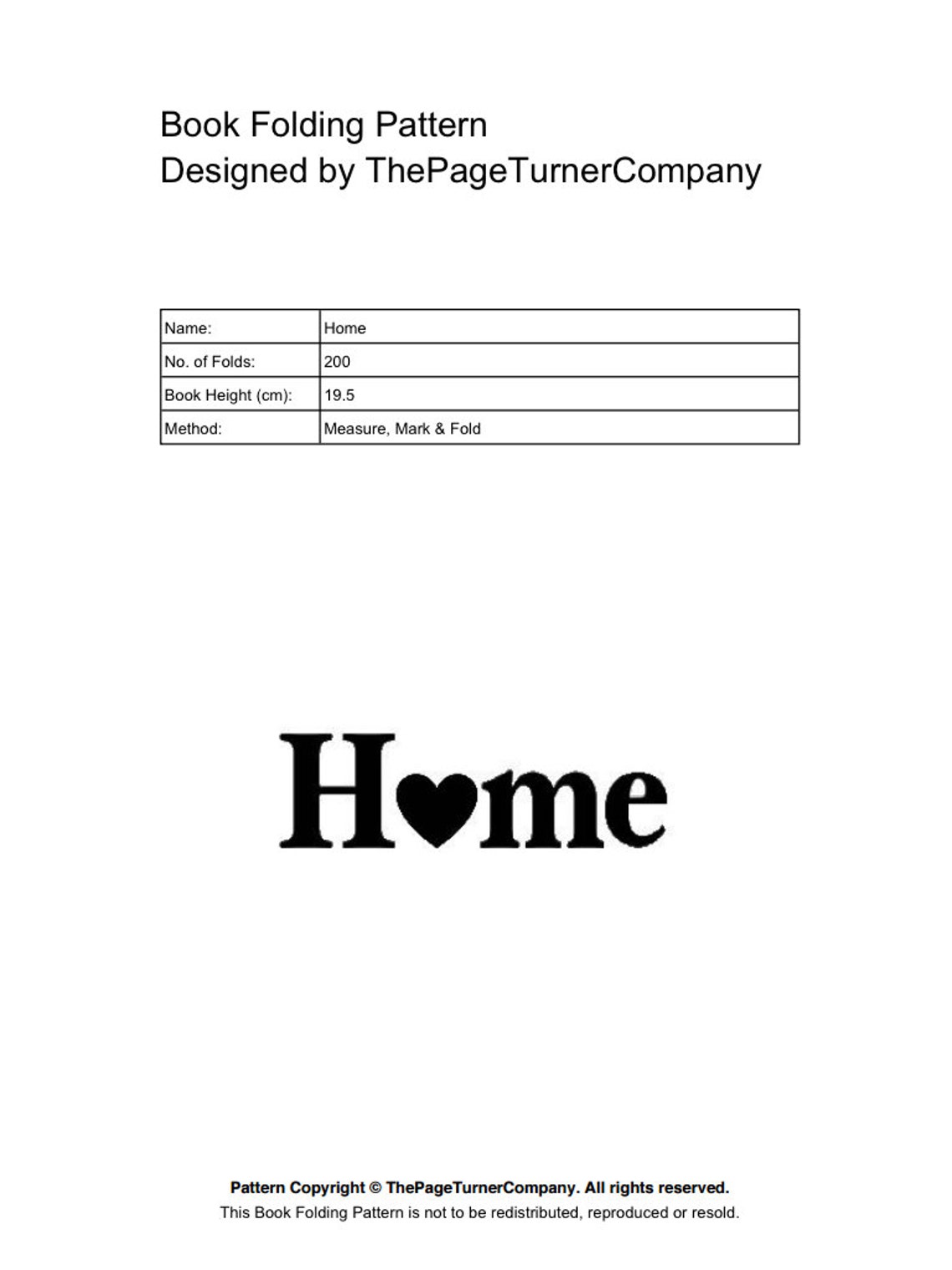 Home Book Folding Pattern Housewarming New Home Unique - Etsy