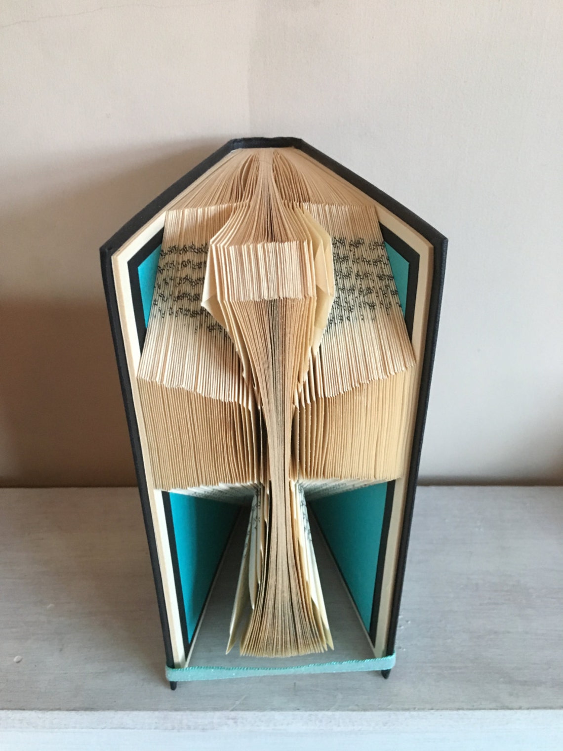 Cross Book Folding Pattern Cross Folded Book Art Home - Etsy