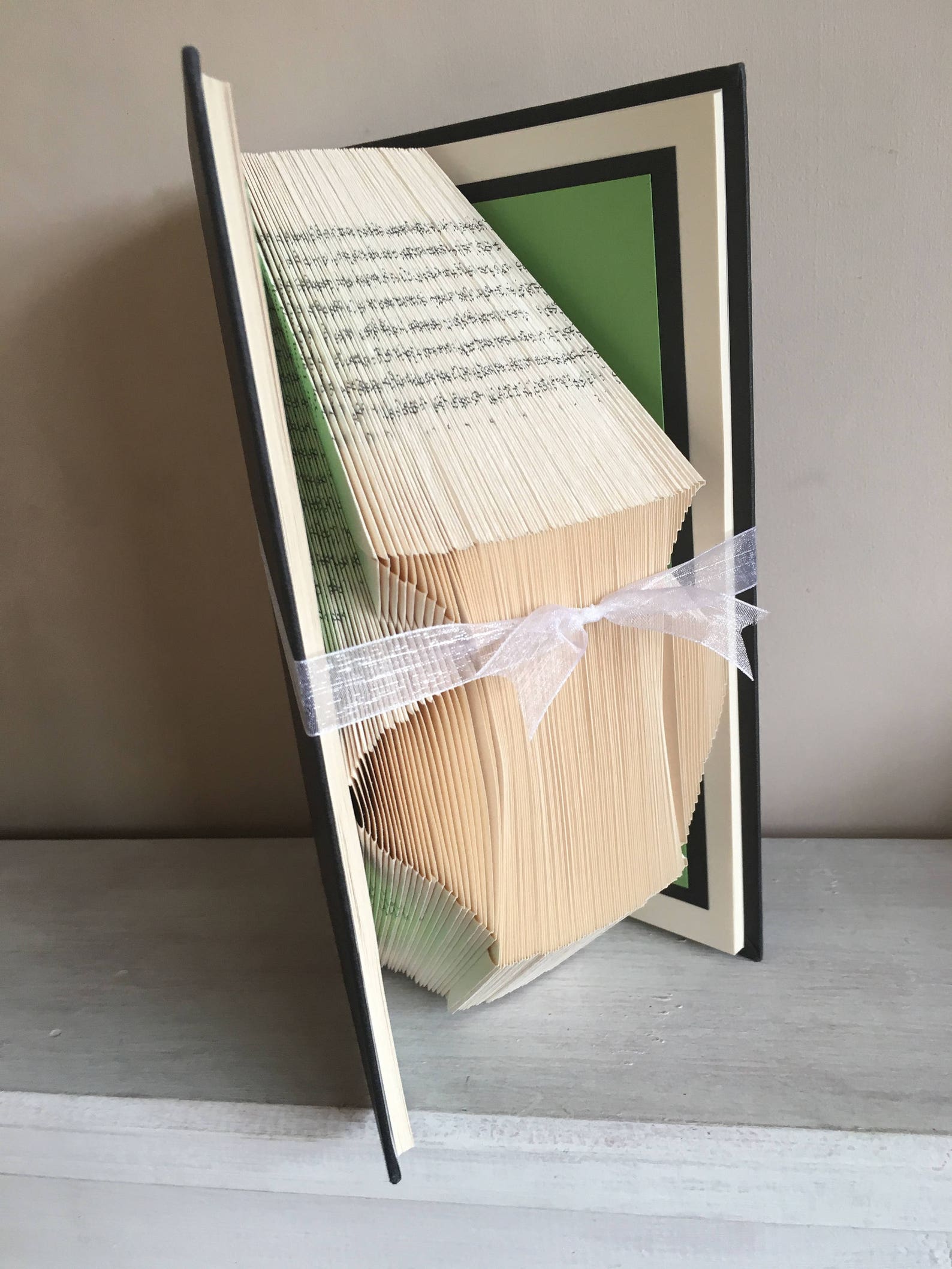 Vase Book Folding Pattern Mother's Day Gift Gift for - Etsy