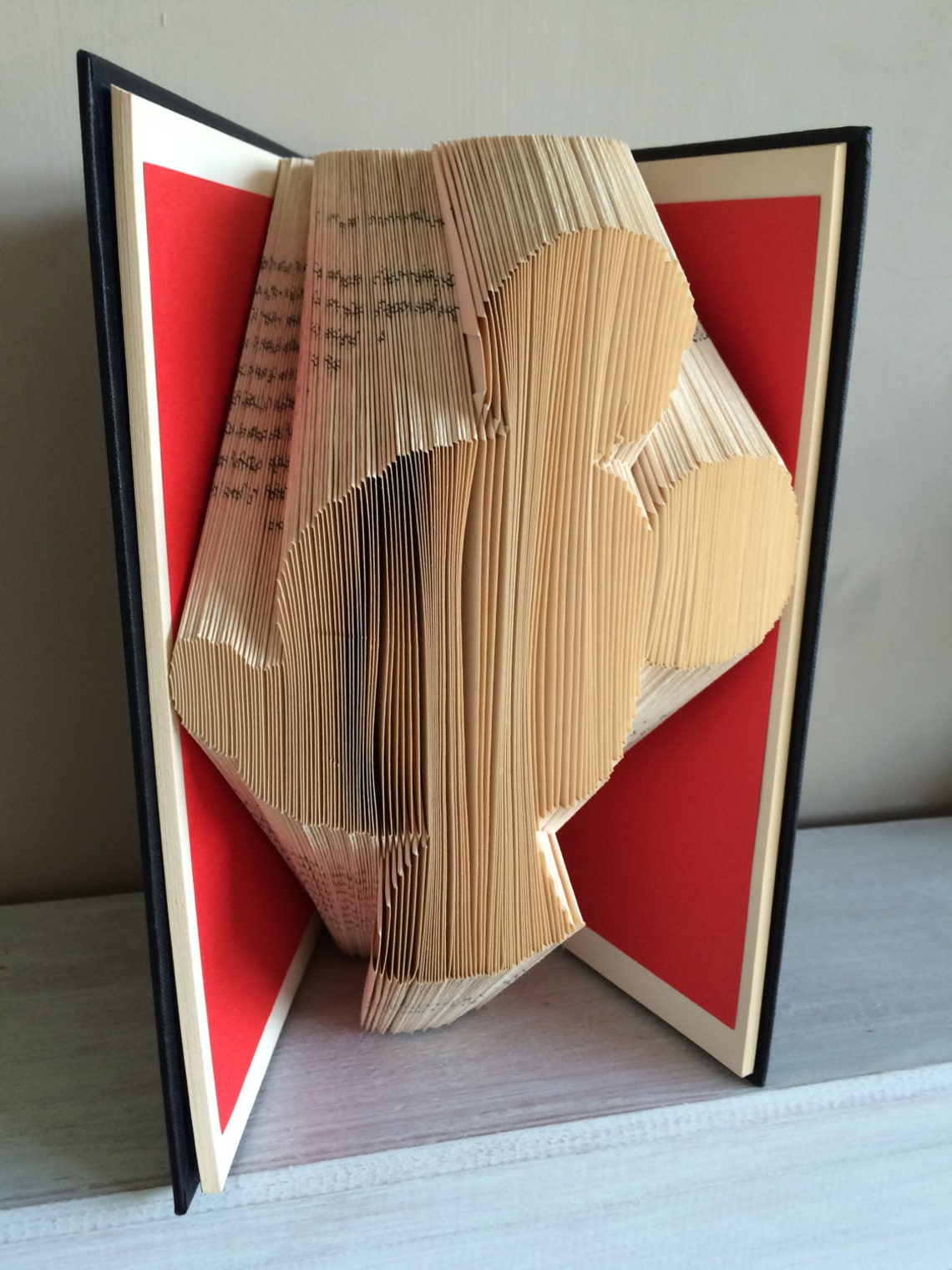 Mickey Mouse Side View Book Folding Pattern Disney Folded - Etsy