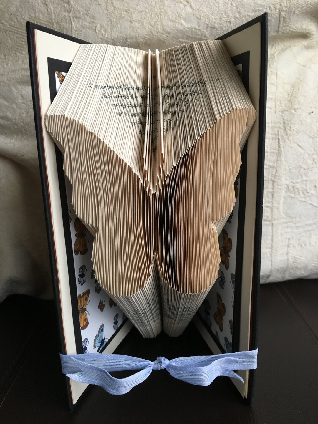 Butterfly Book Folding Pattern - Butterfly Folded Book Art - Unique ...