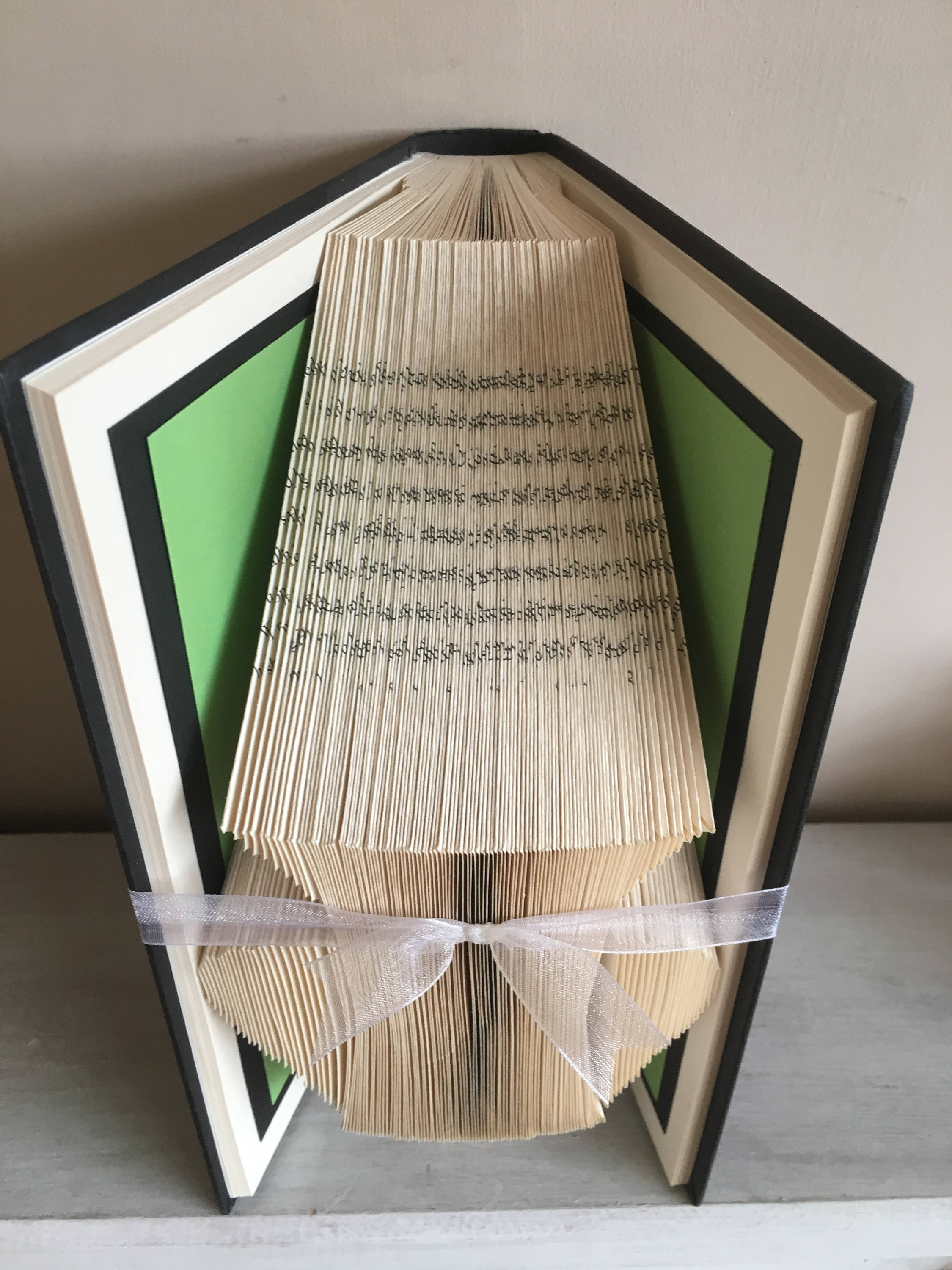 Vase Book Folding Pattern Mother's Day Gift Gift for | Etsy