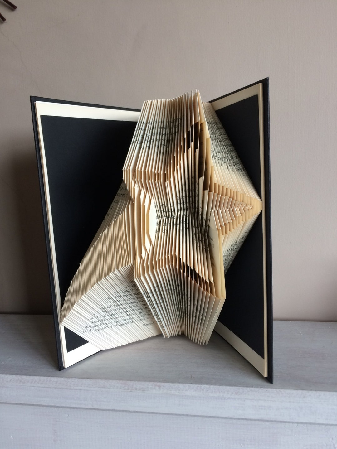 Shooting Star Book Folding Pattern - Star Folded Book Art - Birthday ...