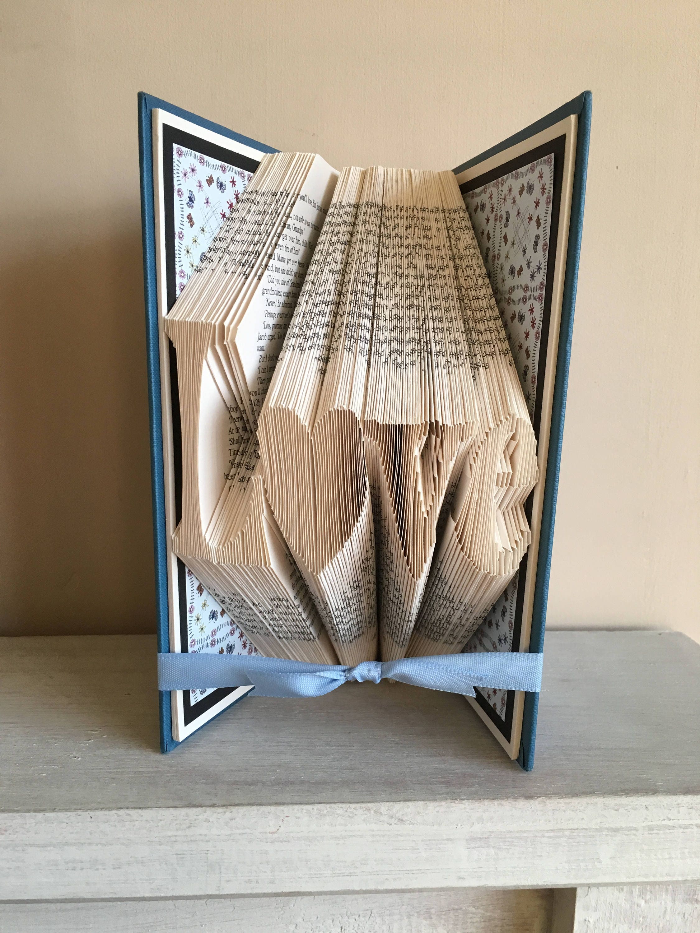 Love Book Folding Pattern 2 Patterns Unique Wedding Gift | Etsy