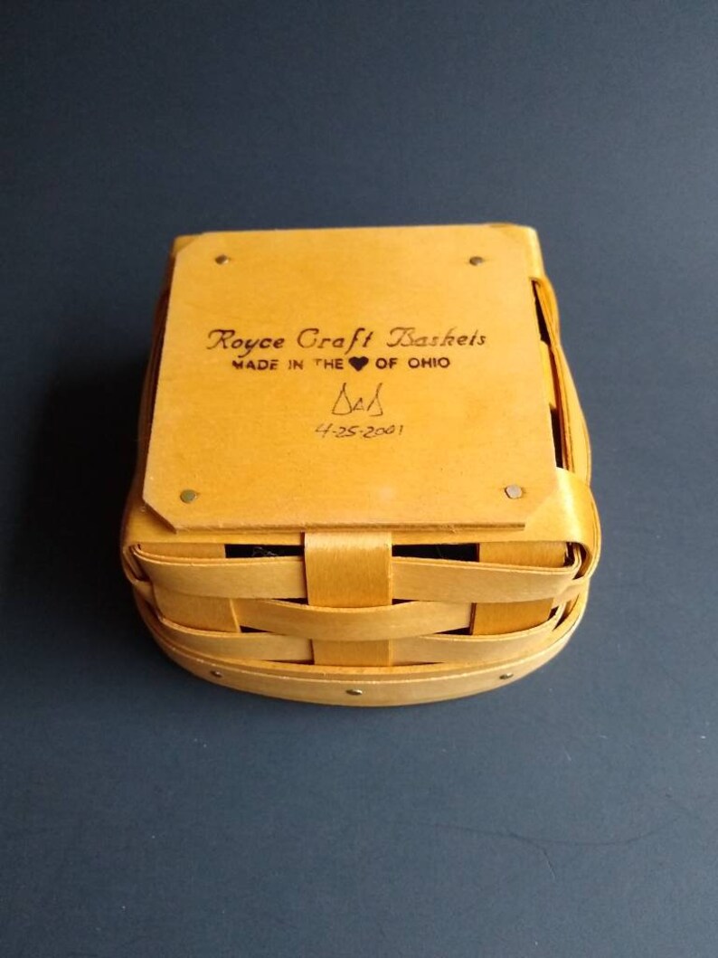 Vintage Royce Craft Basket Made in the Heart of Ohio 2001 - Etsy