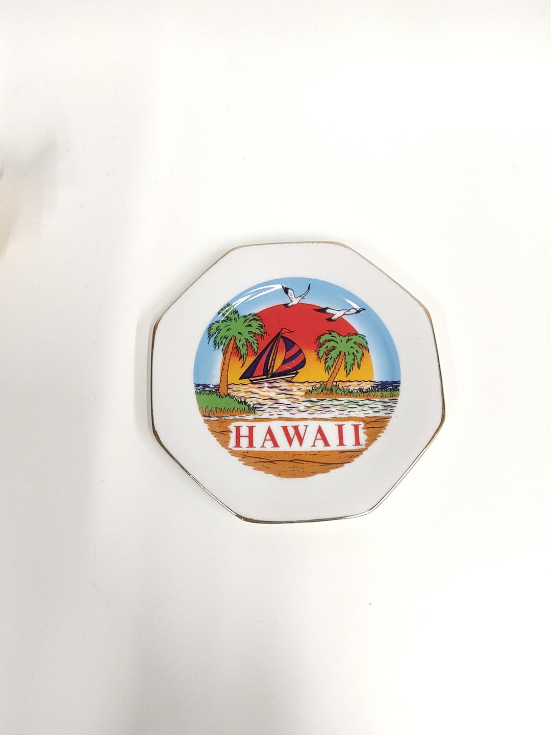 Vintage Hawaii Souvenir Decorative Plate Wall Hanging RB Made in Japan ...