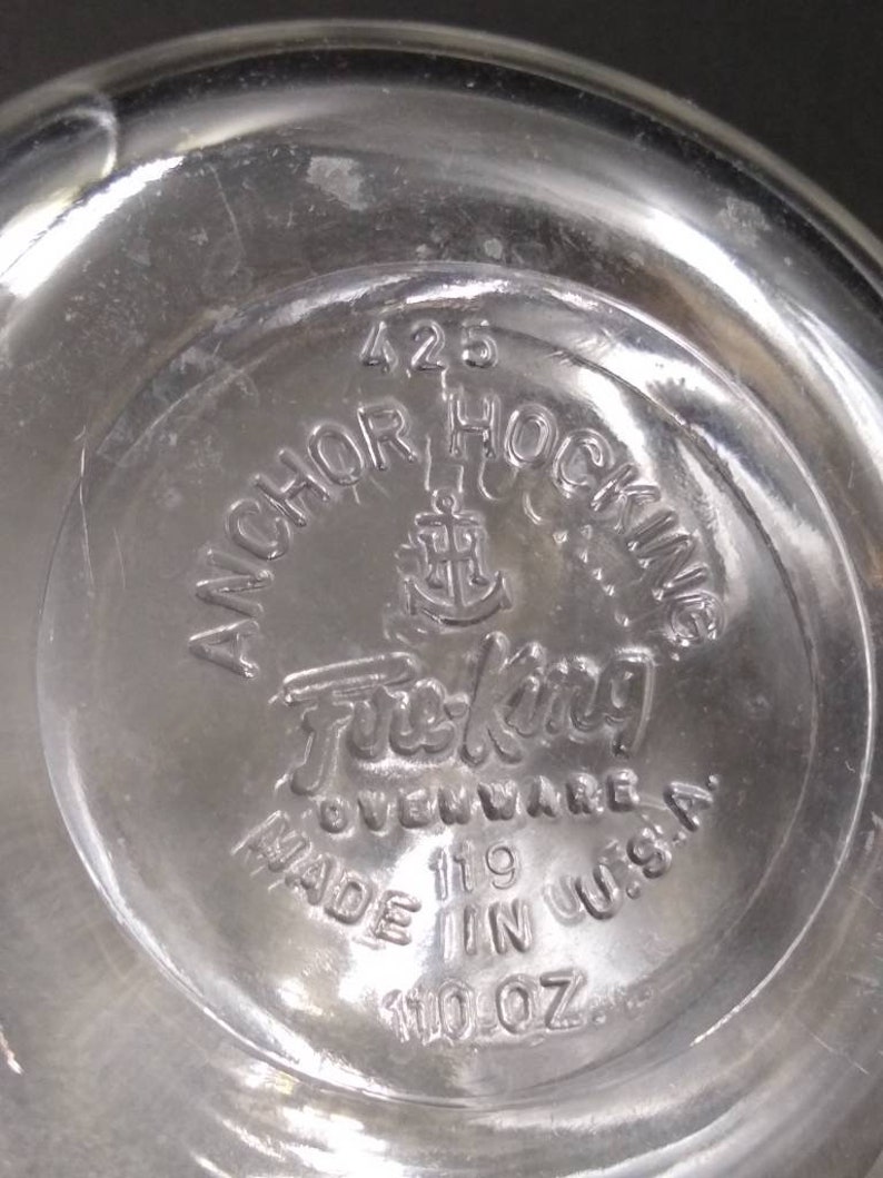 Vintage Anchor Hocking Fire King 10 Oz Ovenware Desert Clear - Etsy