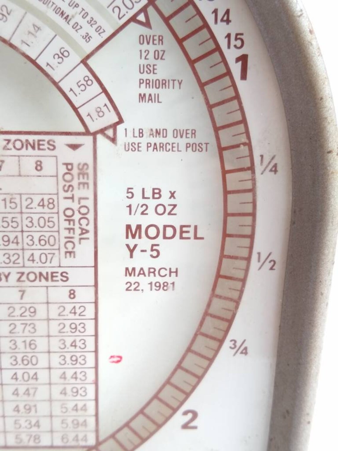 Vintage Pelouze Postal Scale Model Y-5 March 22 1981 Vintage | Etsy