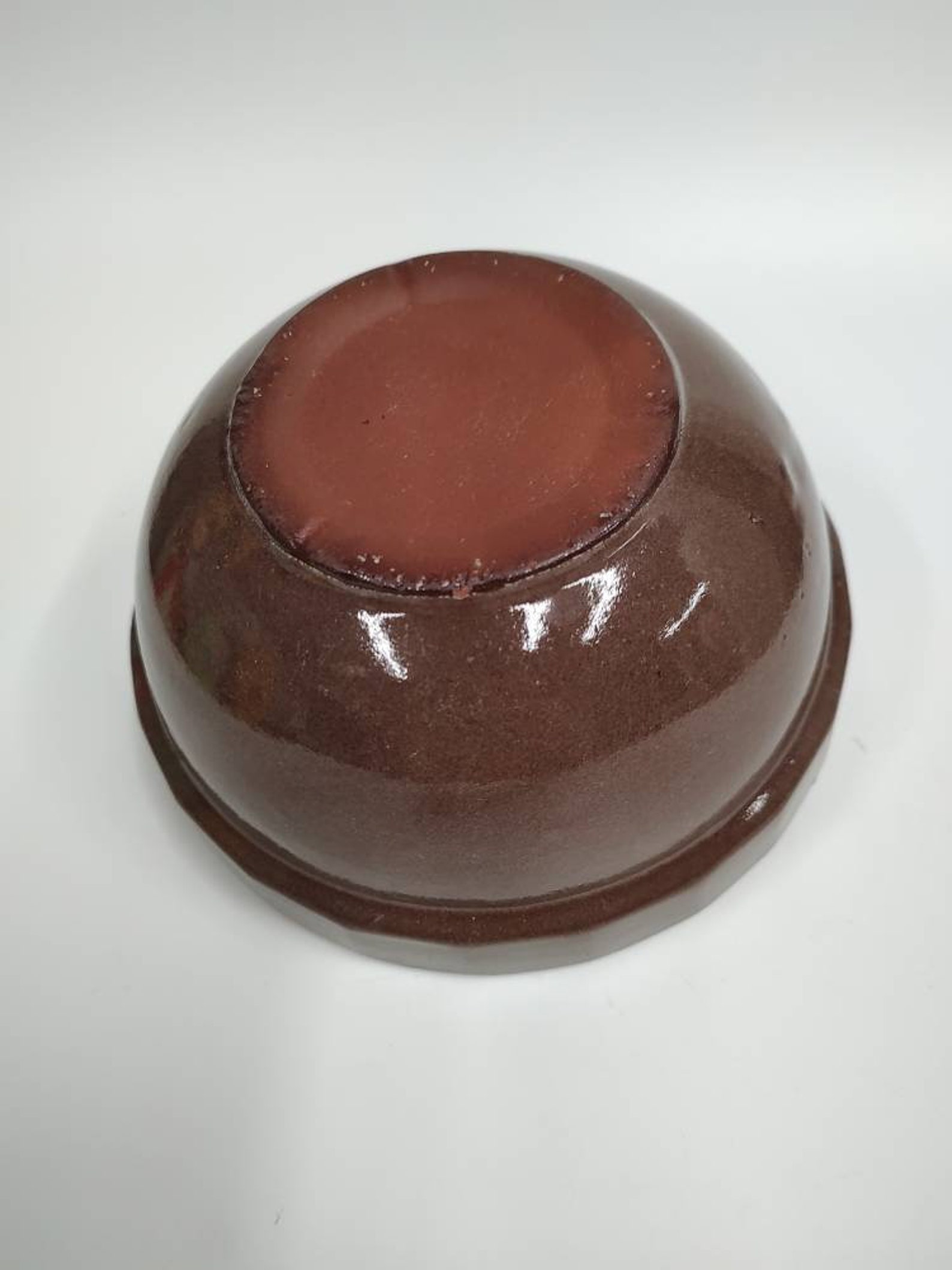 Vintage Brown Pottery Bowl Antique Red Clay Pottery Brown - Etsy