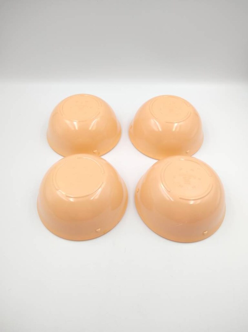 Vintage Prolon Peach Bowls and Plates Camping Small Plates | Etsy