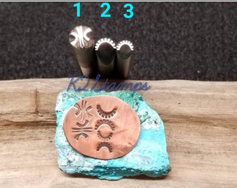 Curved Liner Stamp SET. Handmade Metalstamp Stamping | Etsy