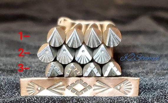 Triangle Southwest Handmade Metalstamp Metalsmith | Etsy