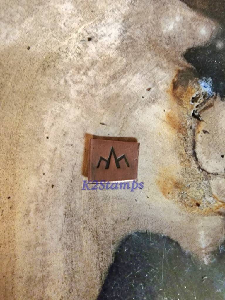 Mountain Stamp. Handmade, Metalstamp, Stamping, Chasing, Repousse ...