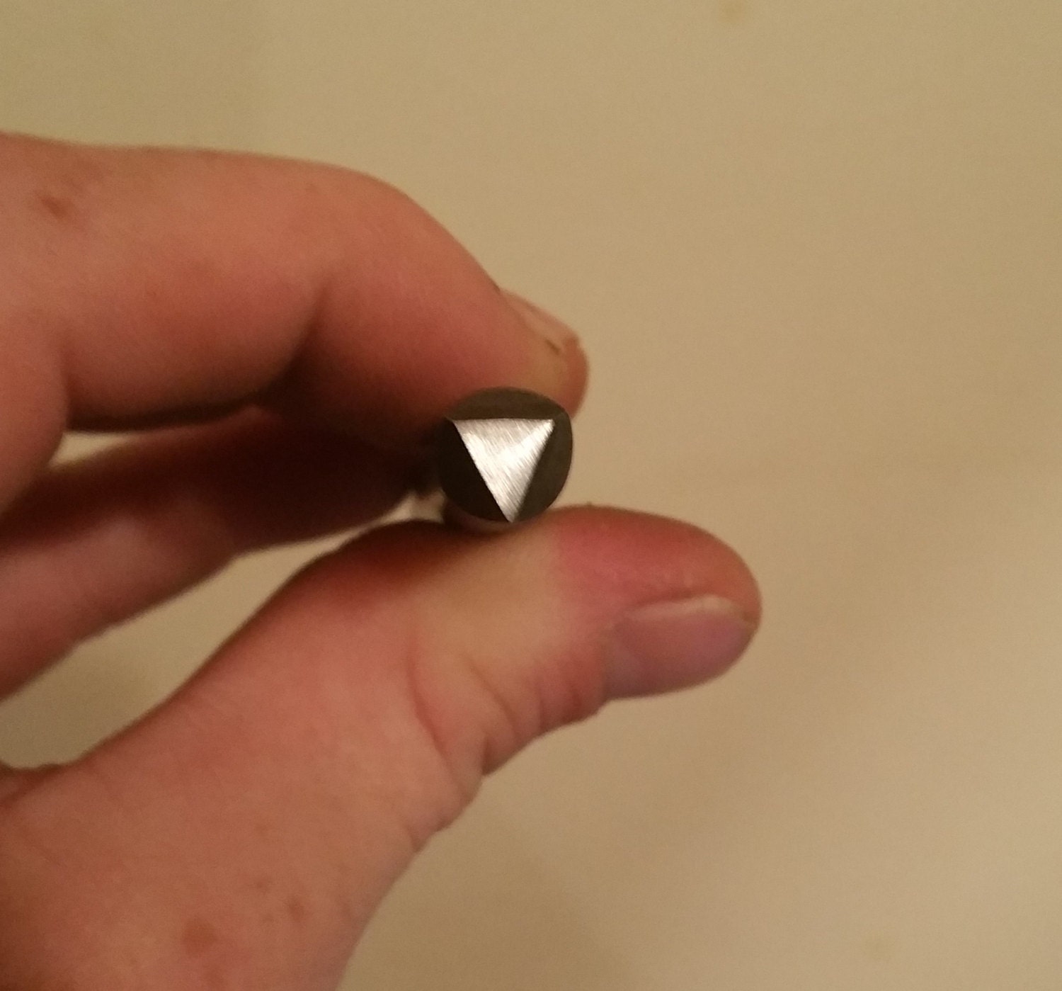 Triangle, Handmade, Metalstamp, Stamping, Chasing, Repousse ...