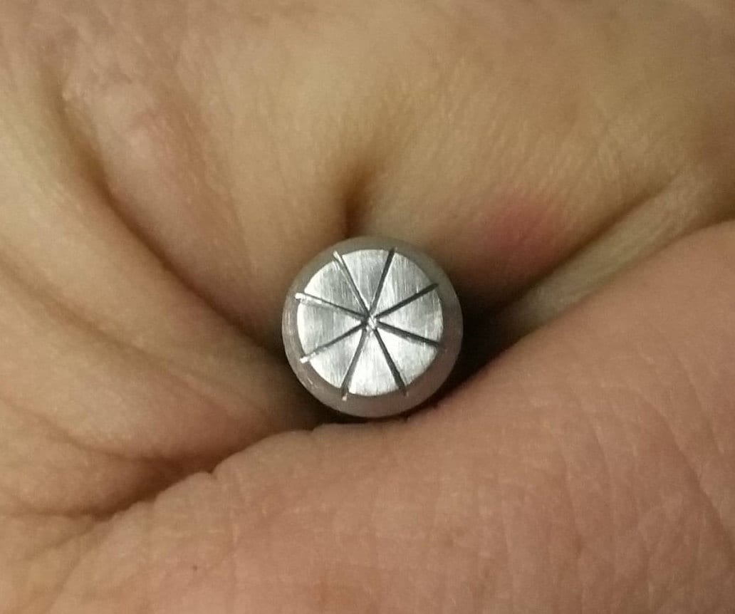 Wagon Wheel, Stamp, Handmade, Metalstamp, Stamping, Chasing, Repousse ...