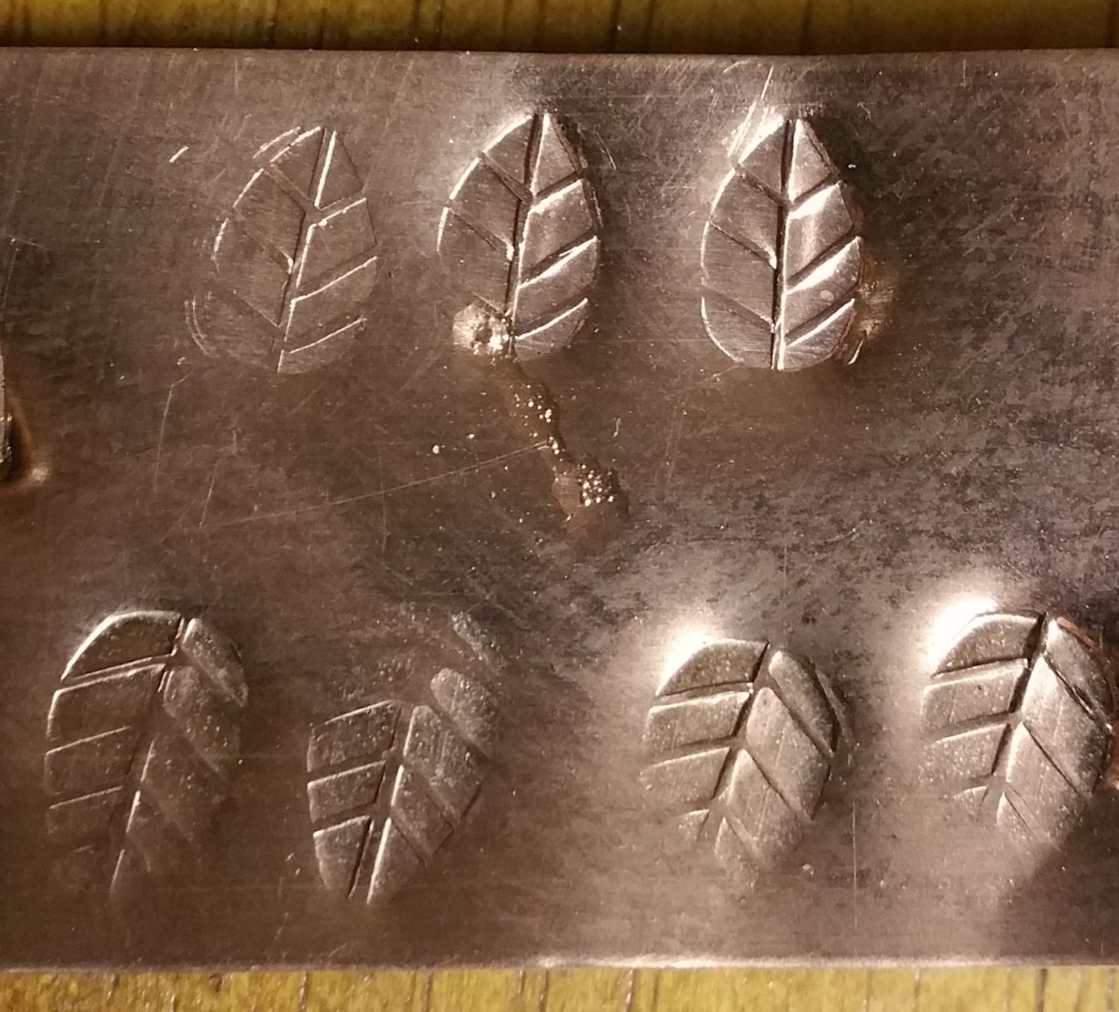 Leaf Metal Stamp Tool. Handmade, Metalstamp, Stamping, Chasing ...
