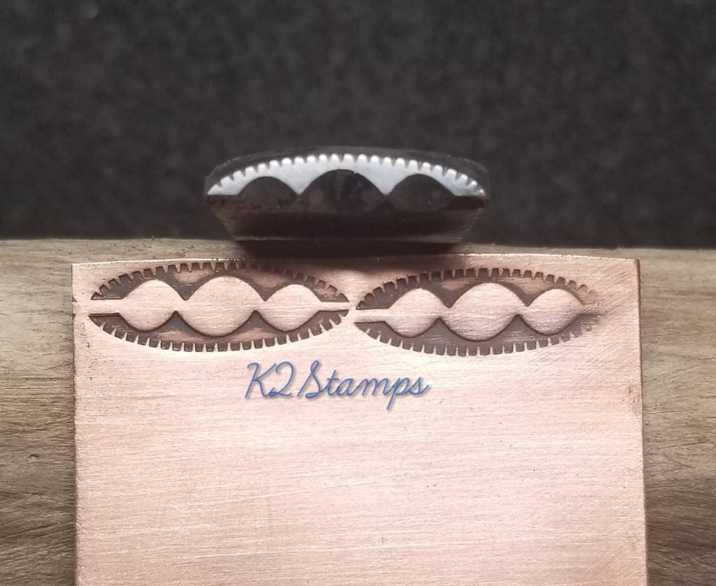 Rounded Border Stamp. Handmade Metalstamp Stamping Chasing - Etsy