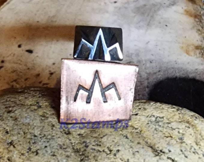 Mountain Stamp. Handmade, Metalstamp, Stamping, Chasing, Repousse ...