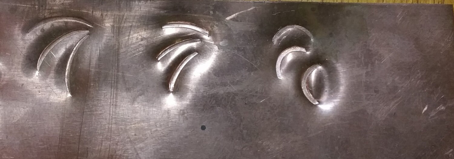 Curved Liner Stamp SET. Handmade, Metalstamp, Stamping, Chasing ...