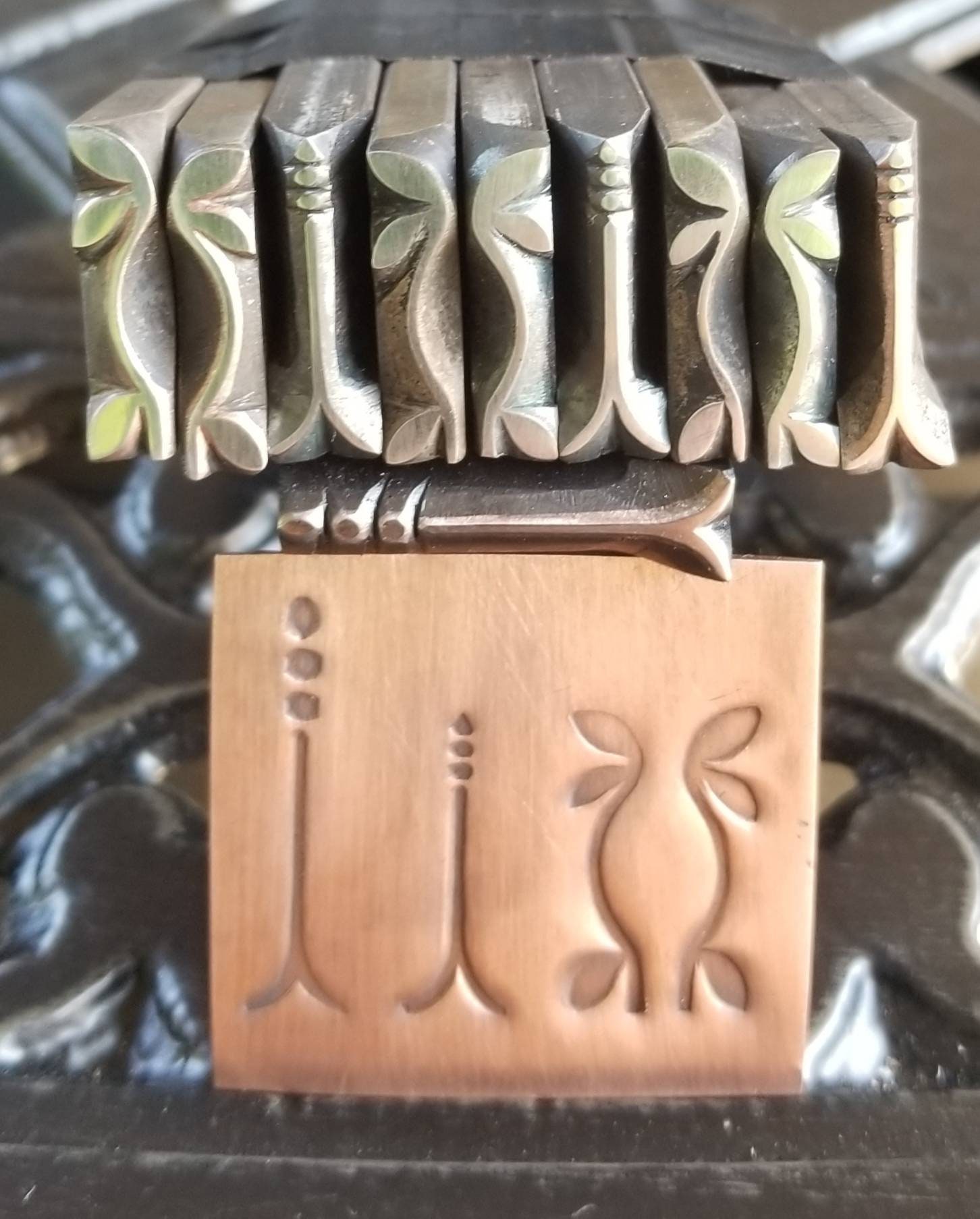 Vine Stamp, Arrow, Handmade, Metalstamp, Stamping, Chasing, Repousse ...