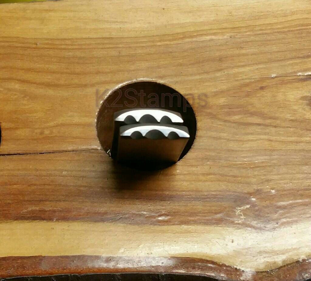 Rounded Border Stamp. Handmade Metalstamp Stamping Chasing - Etsy